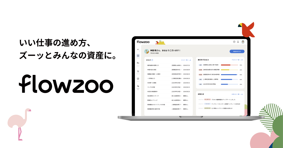flowzoo - 組織の生産性をあげる業務管理クラウド